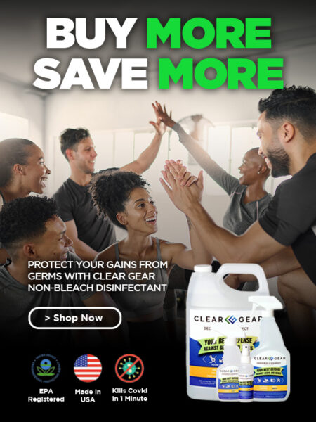 Clear Gear | Anti-Bacterial Disinfectant & Deodorizer for PPE & Sports Gear