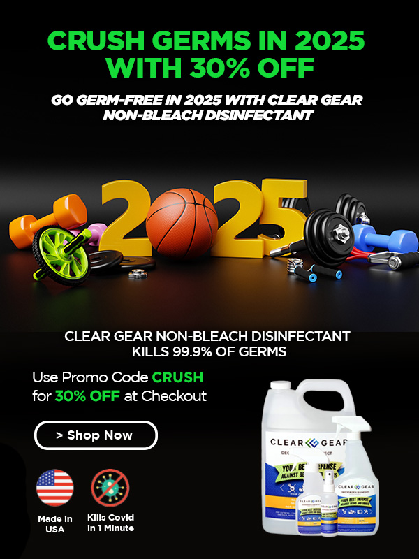 Clear Gear | Anti-Bacterial Disinfectant & Deodorizer for PPE & Sports Gear