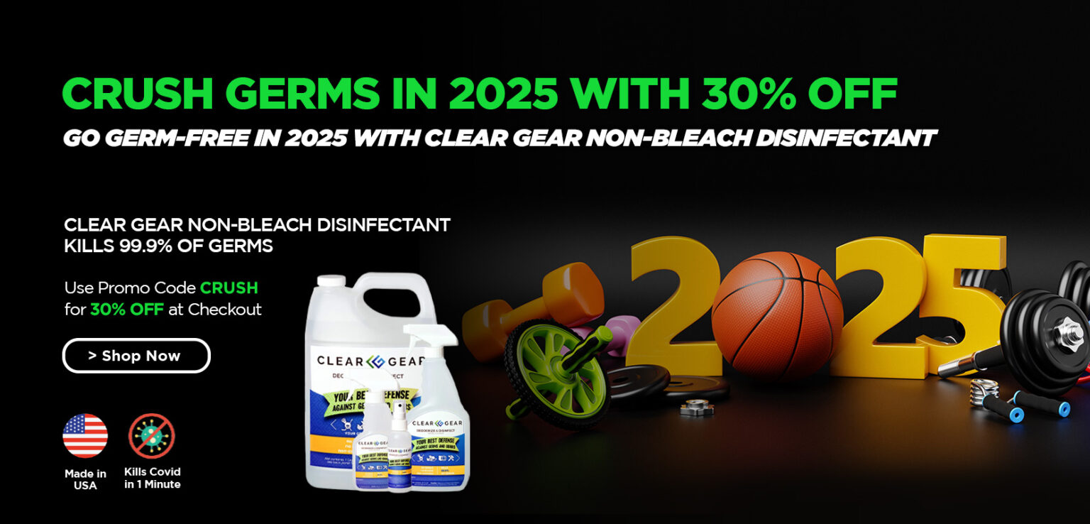 Clear Gear | Anti-Bacterial Disinfectant & Deodorizer for PPE & Sports Gear